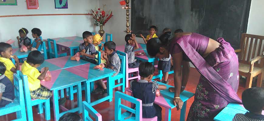 Providing necessities to a preschool in Badulla district - JFS